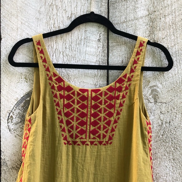 THML | Tops | Thml Aztec Print Tank Top W Flounce Bottom | Poshmark
